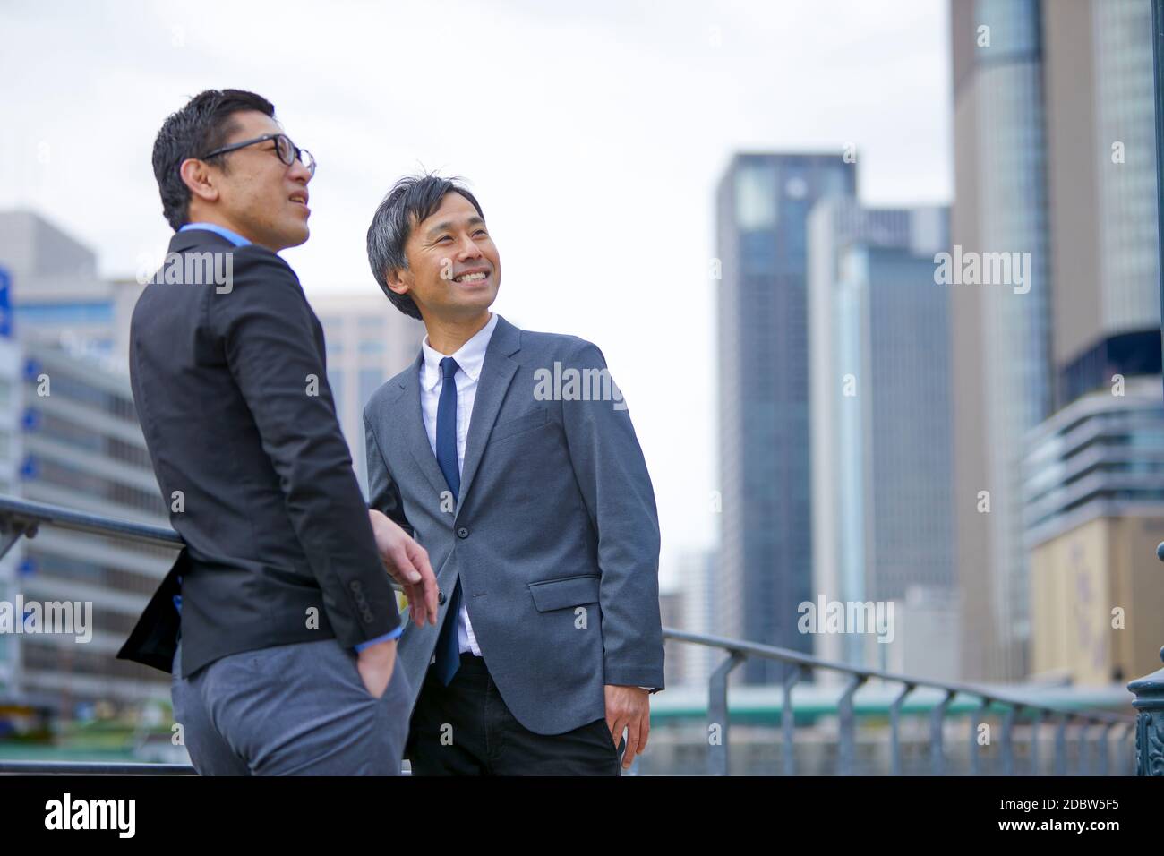 Middle Aged Japanese Businessmen Portrait Stock Photo - Alamy