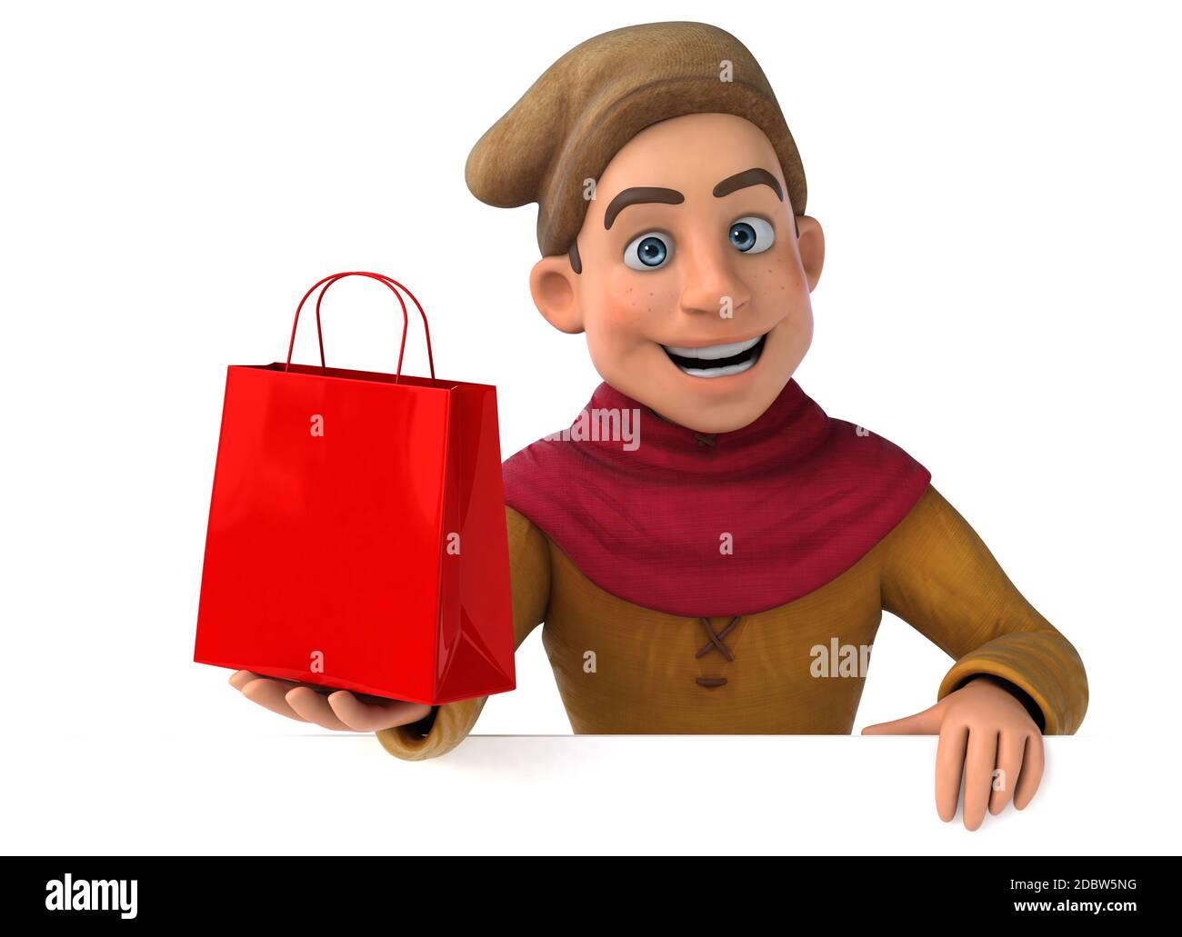 3D Illustration of a medieval historical character Stock Photo - Alamy