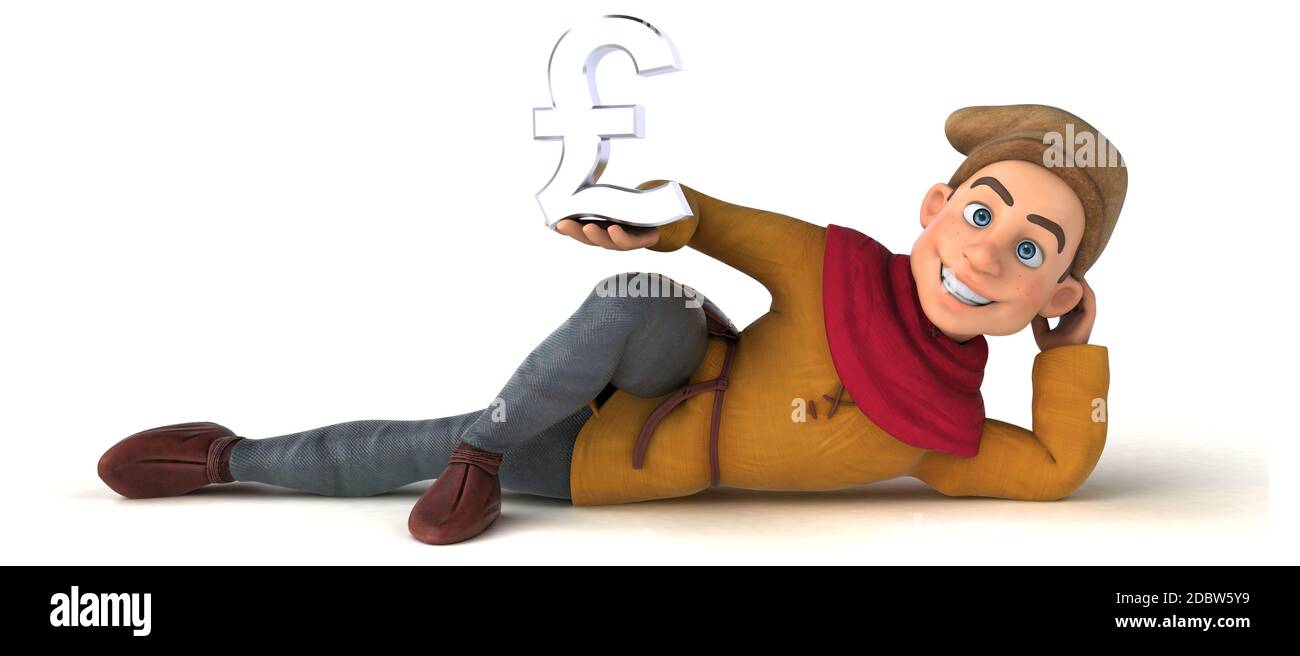 3D Illustration of a medieval historical character Stock Photo - Alamy