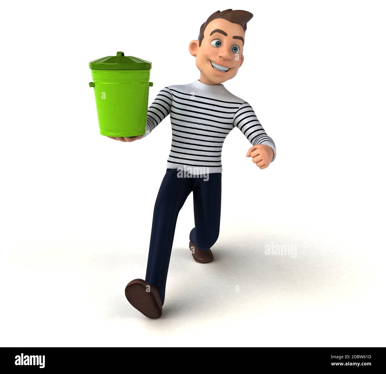 Cartoon dustbin Cut Out Stock Images & Pictures - Alamy