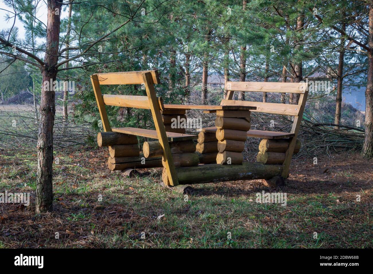Picnic Table Made Out Of Trees