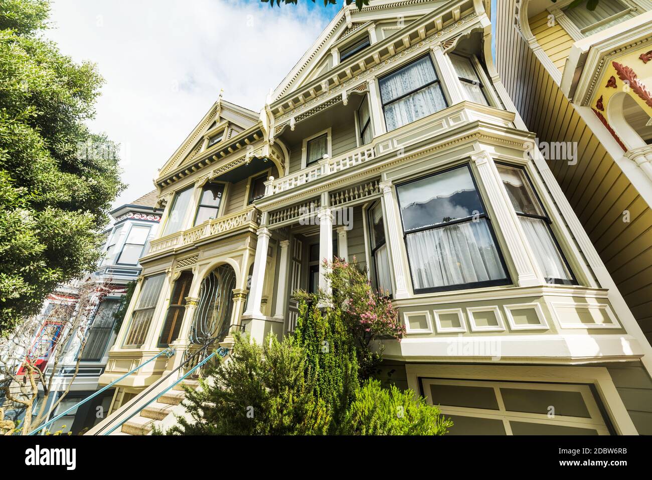 world famous painted ladies in San Francisco, California Stock Photo ...