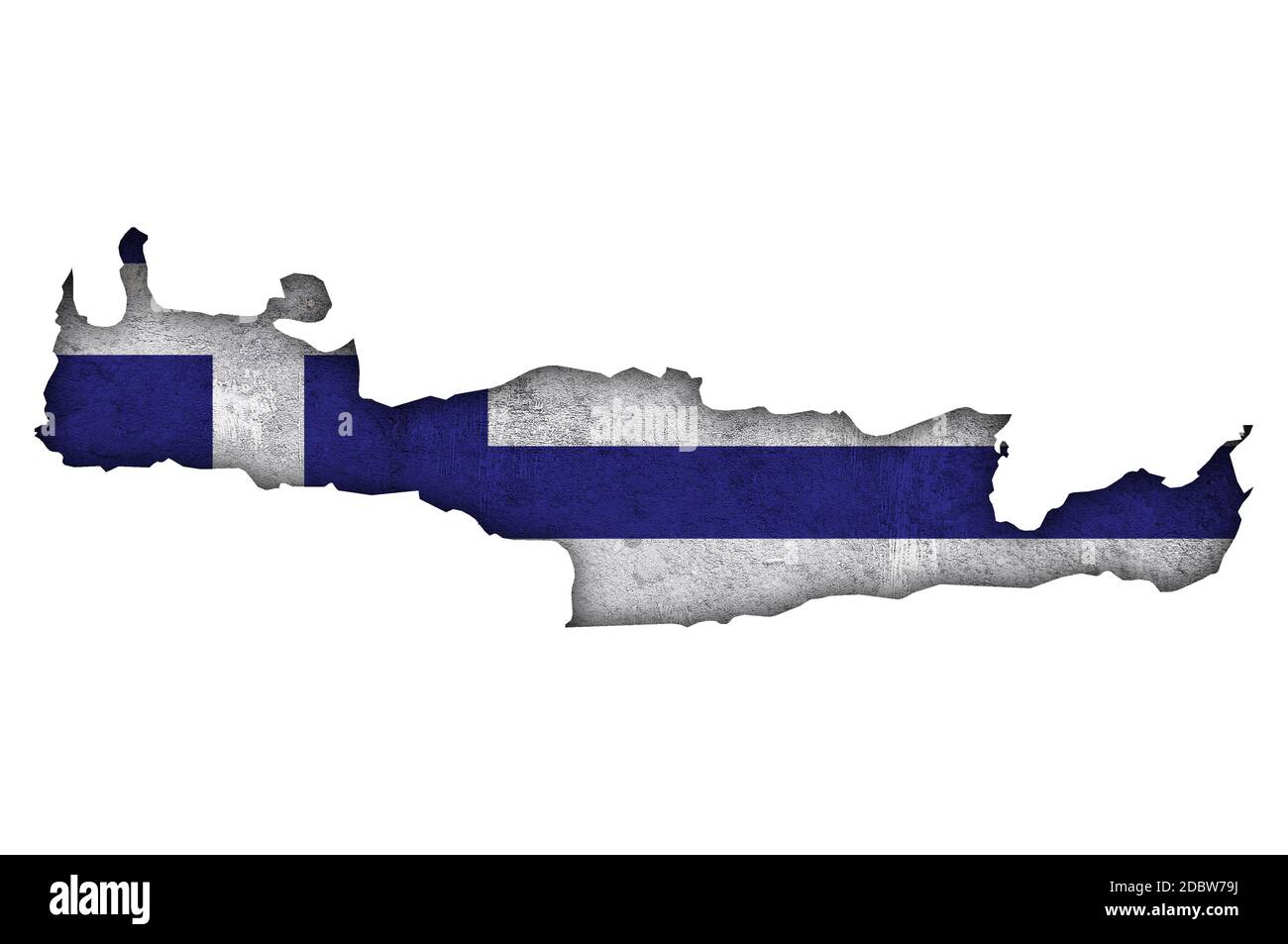 Map and flag of Crete on weathered concrete Stock Photo - Alamy