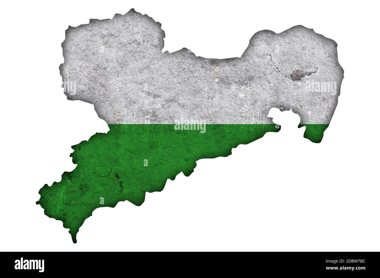 Flag in map of saxony hi-res stock photography and images - Alamy
