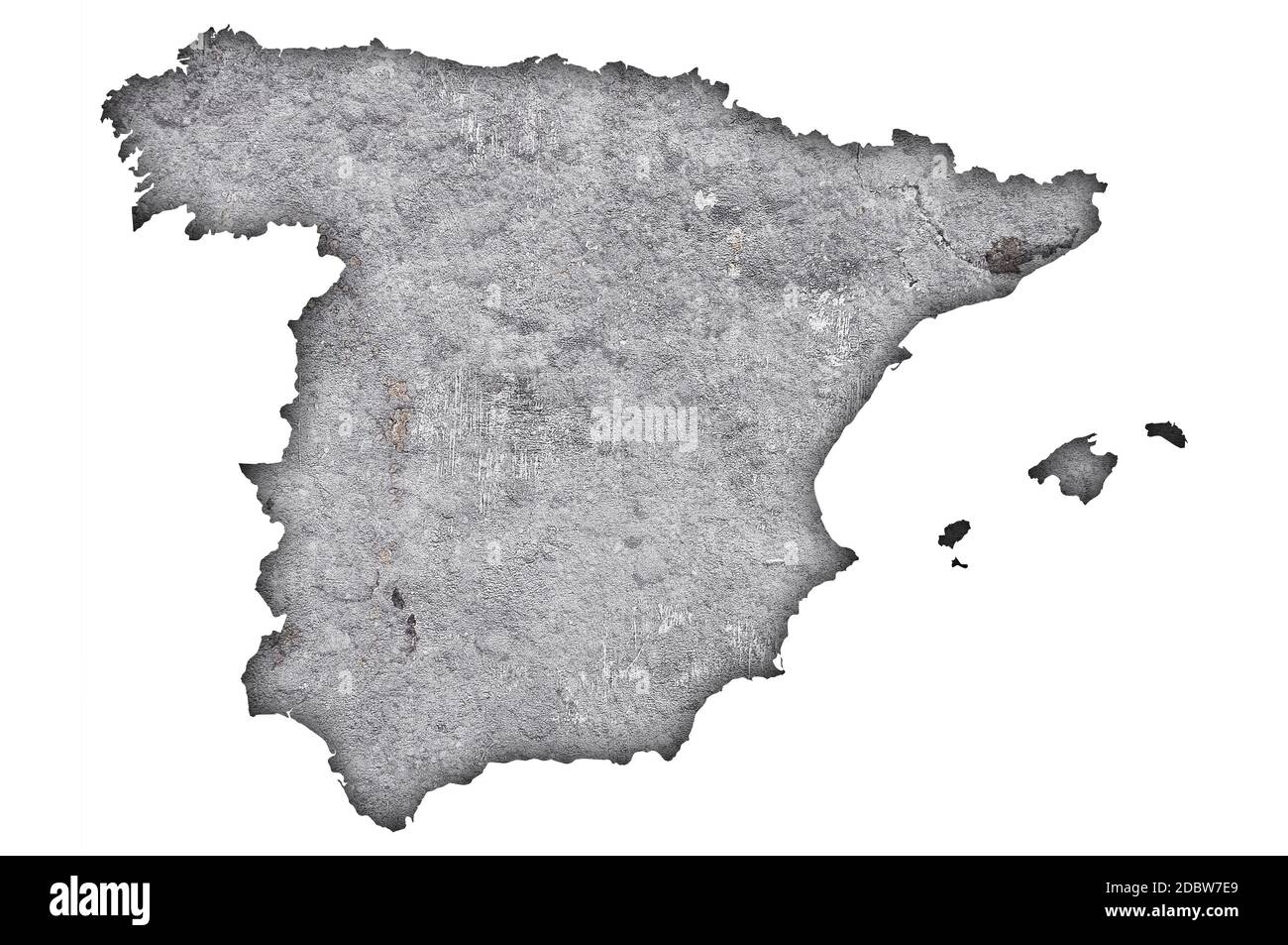 Vintage map of spain Cut Out Stock Images & Pictures - Alamy