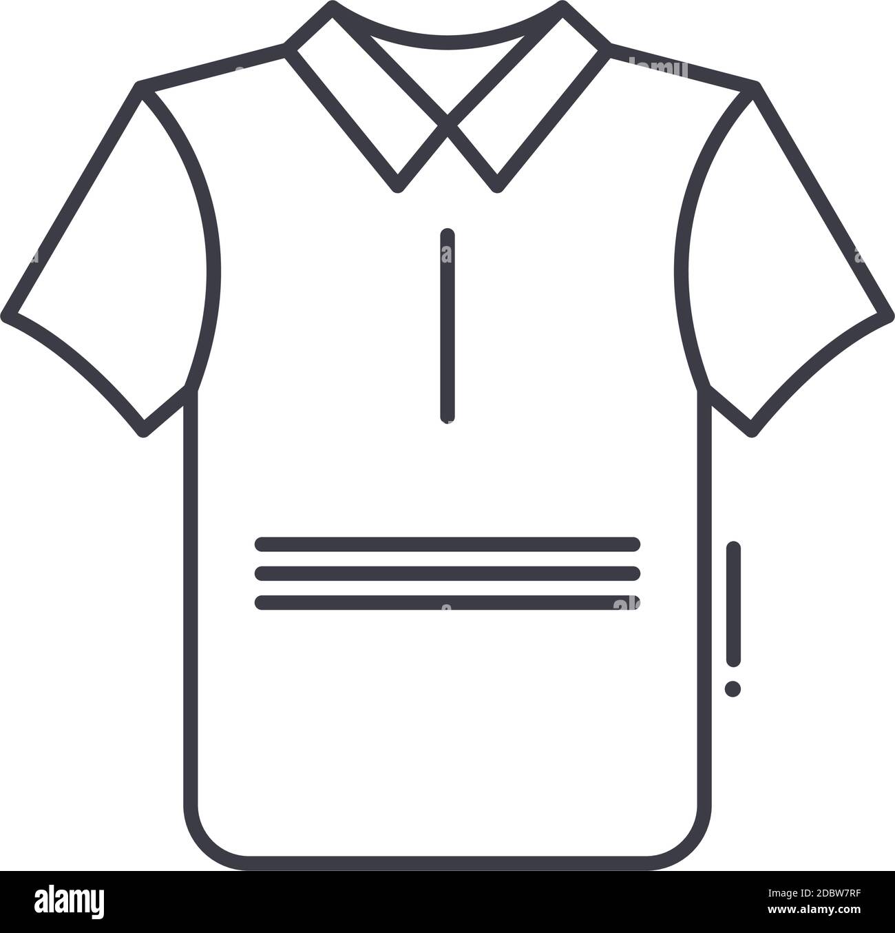 Spare shirt icon, linear isolated illustration, thin line vector, web ...