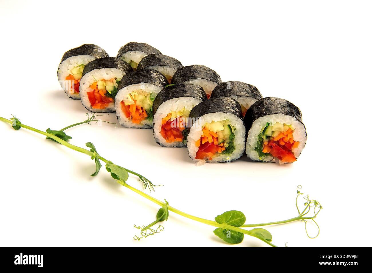 japan food sushi rice roll fish Stock Photo - Alamy