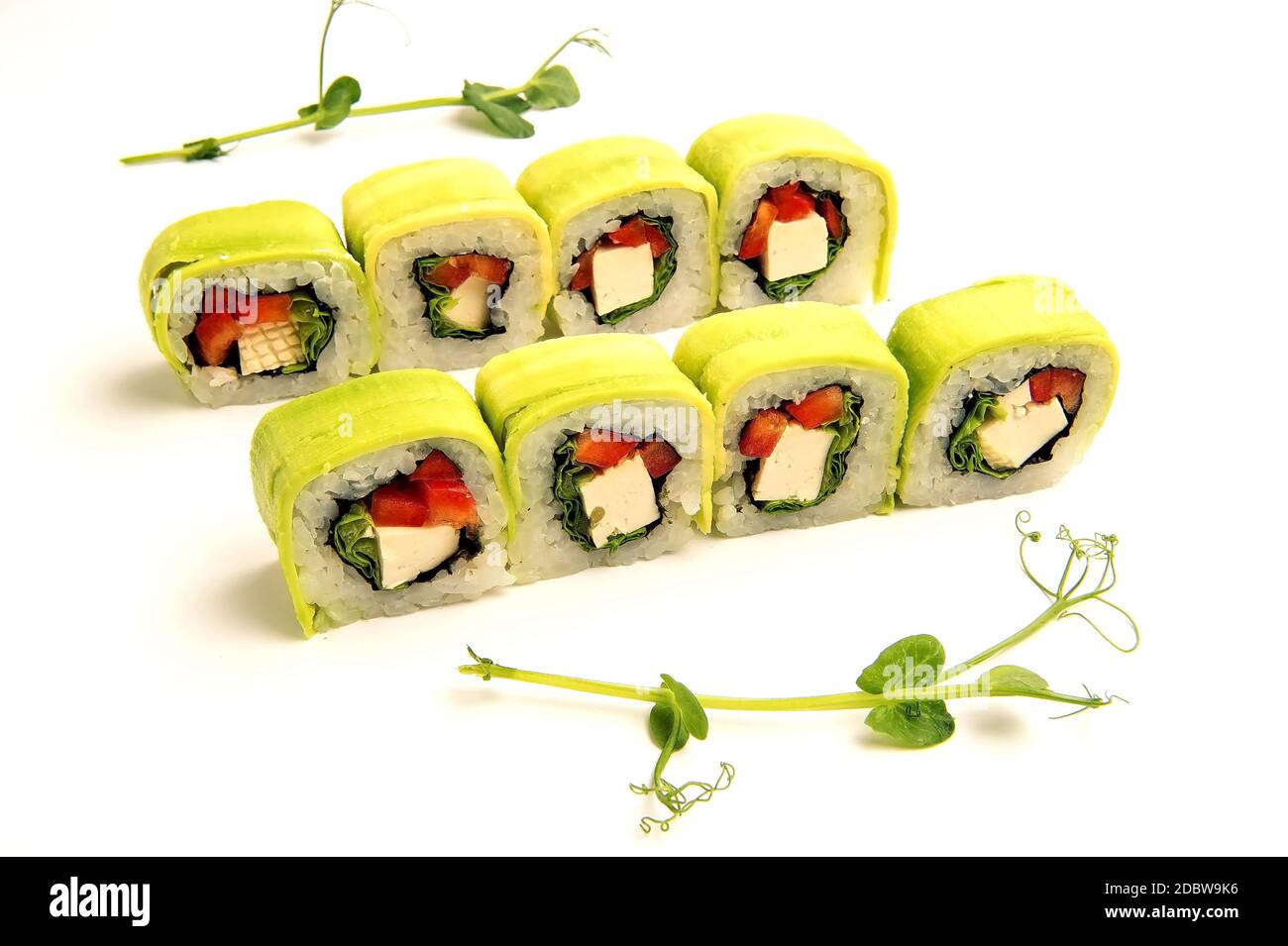 japan food sushi rice roll fish Stock Photo - Alamy
