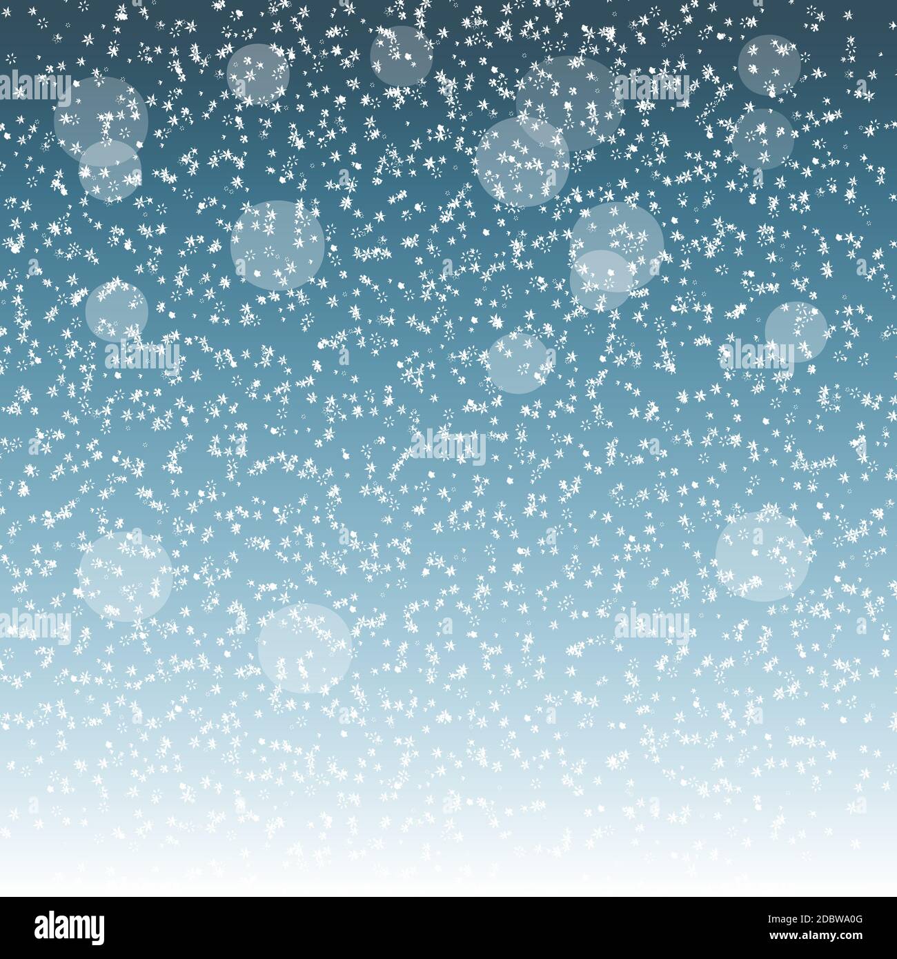 Postcard with a winter scene. Background of falling snow. Vector ...