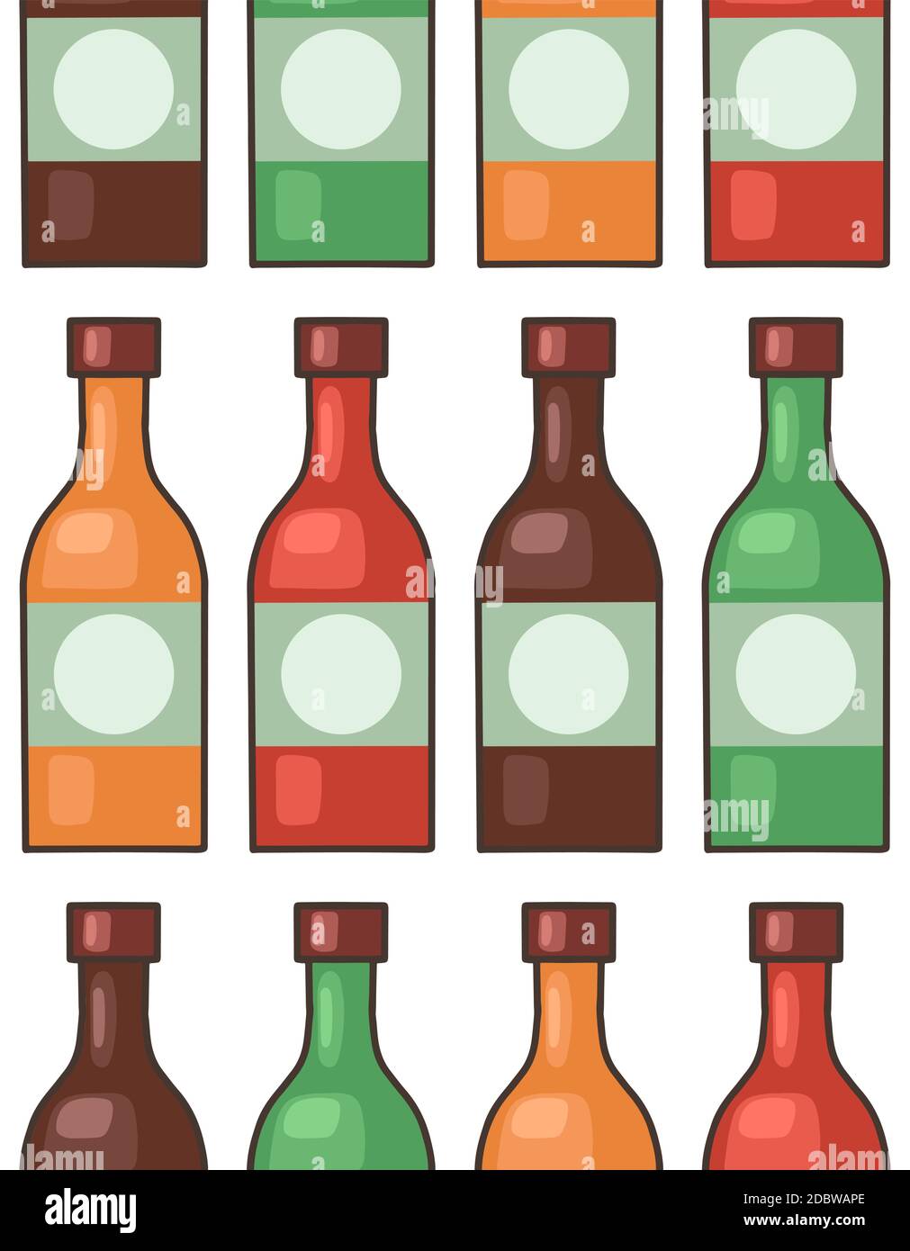 Chilli hot sauce in glass bottle Stock Vector Images - Alamy