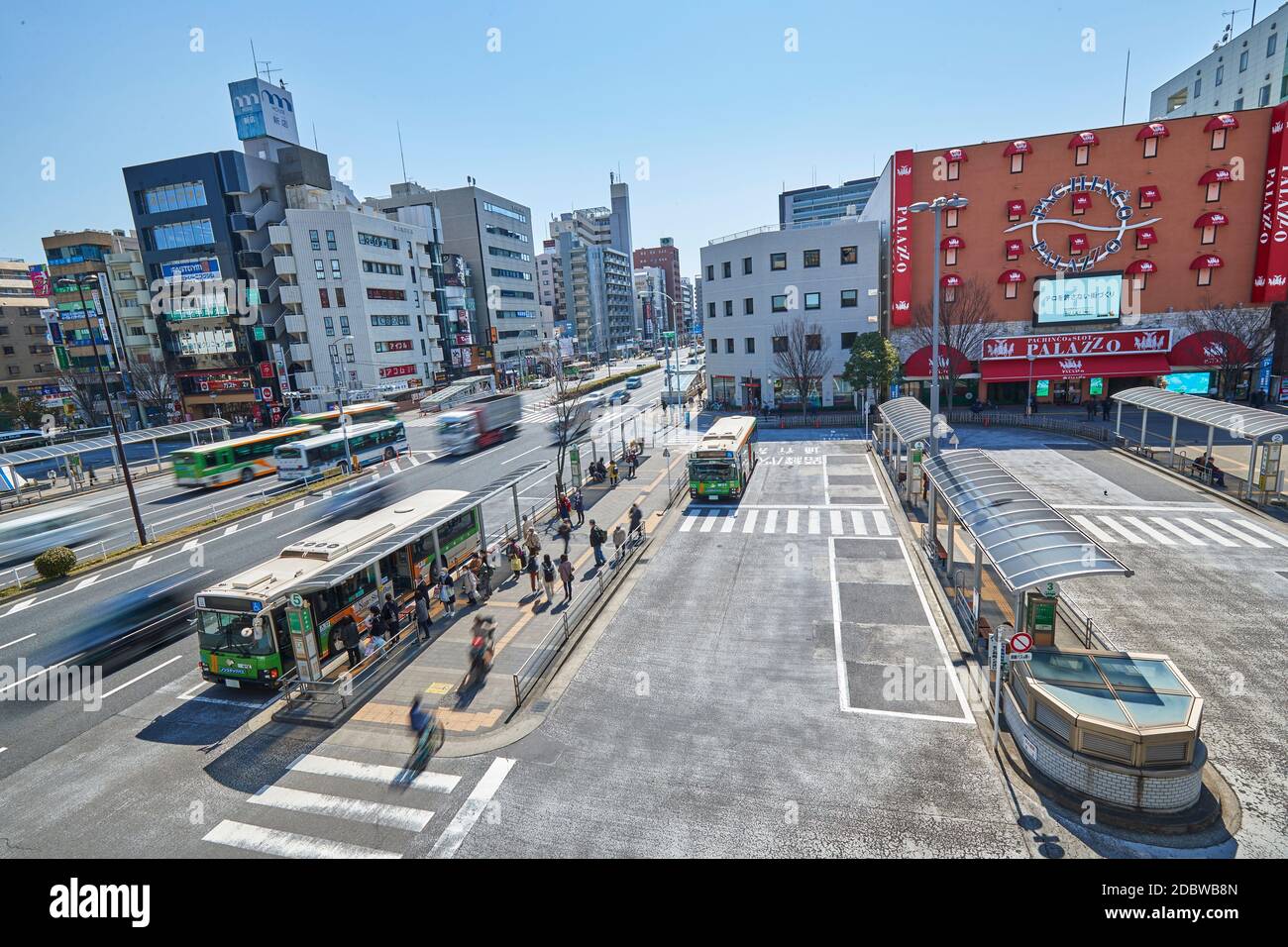 Japan bus stop sign hi-res stock photography and images - Alamy