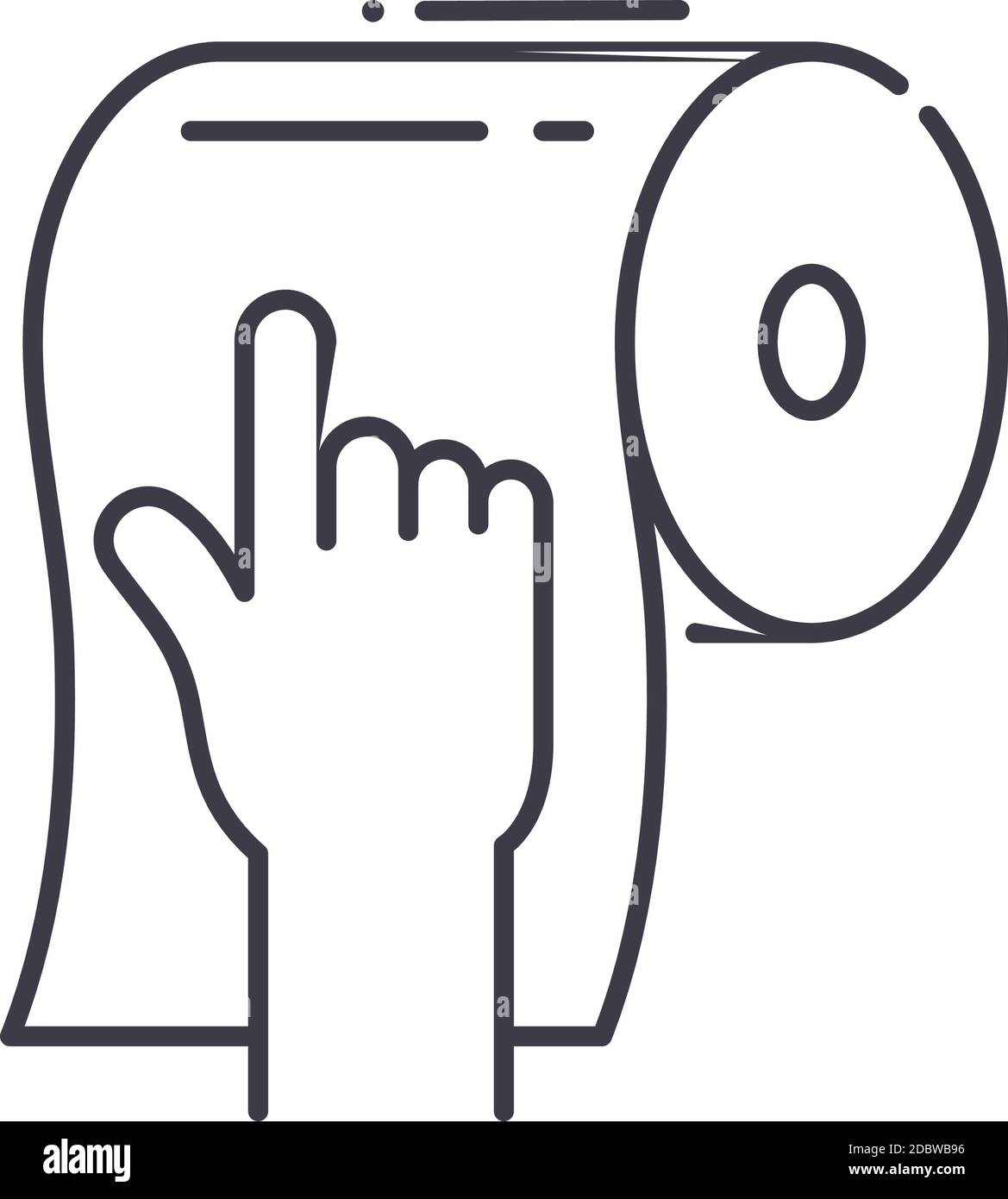 Wipe icon, linear isolated illustration, thin line vector, web design ...