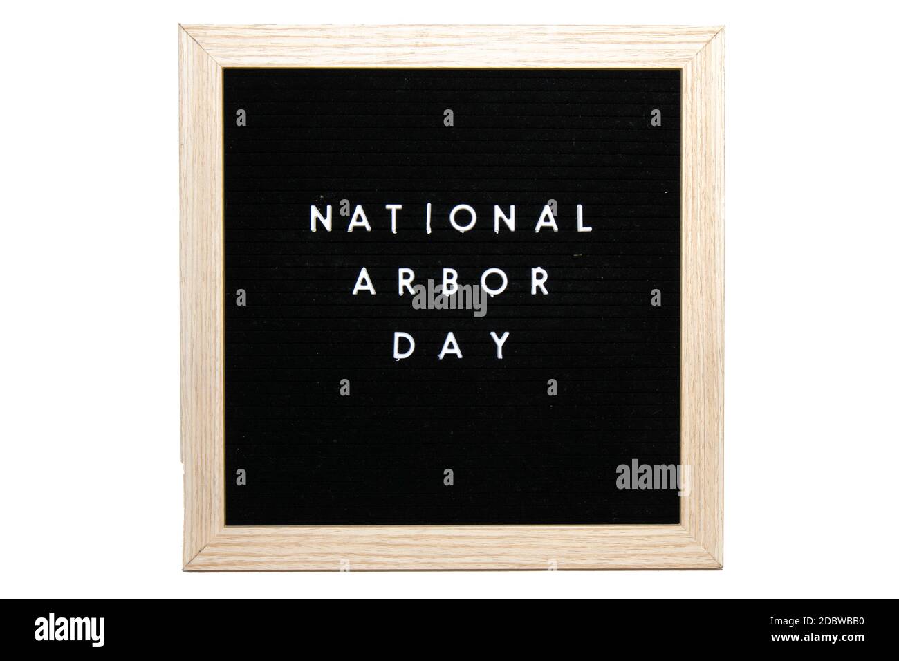 A Black Sign With a Birch Frame That Says National Arbor Day in White ...