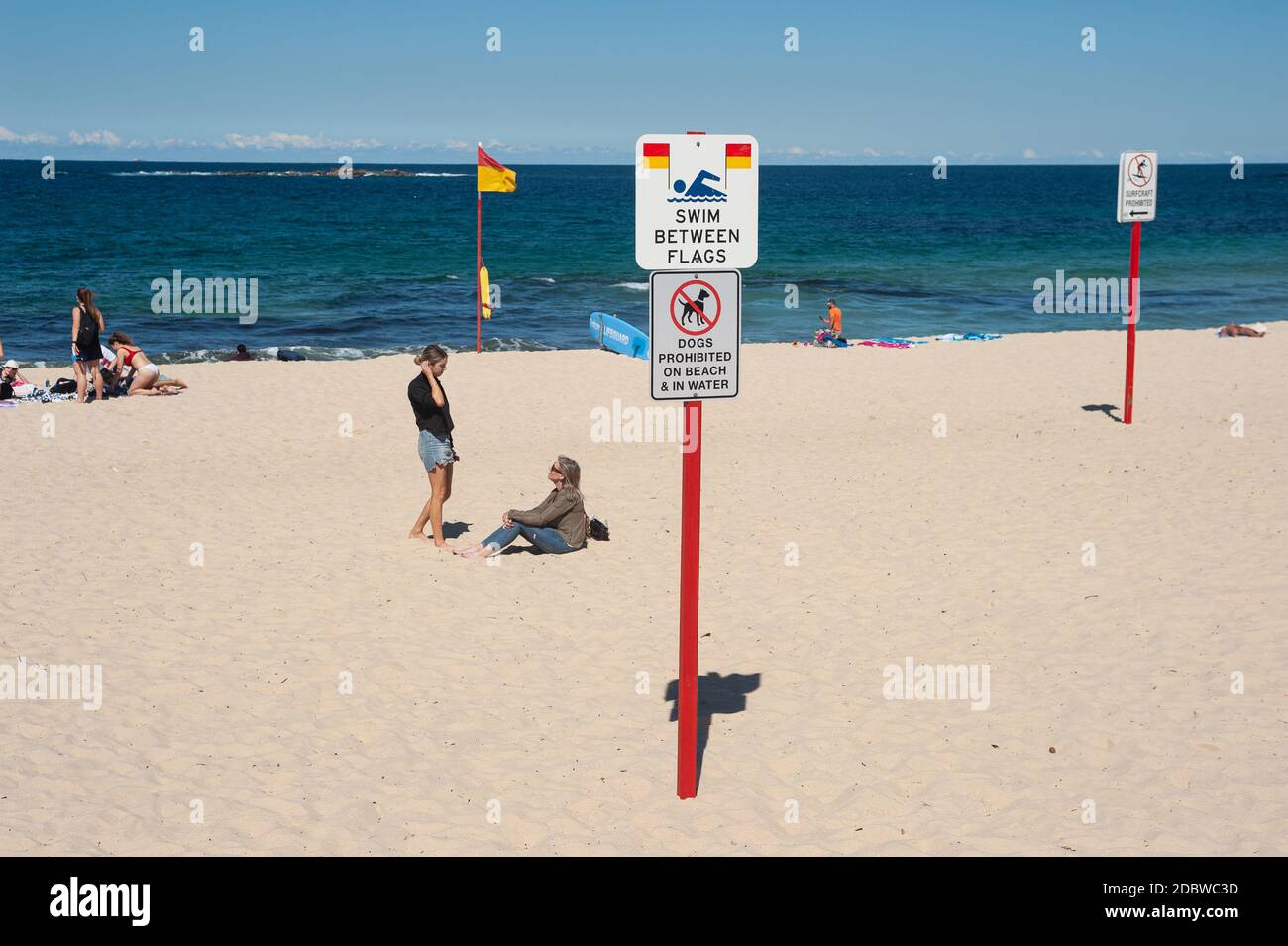 24.09.2019, Sydney, New South Wales, Australia - Warning signs ...