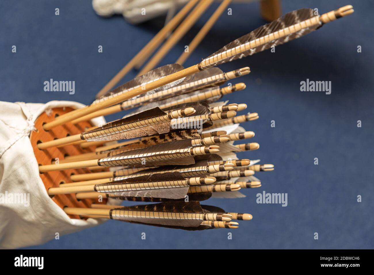 Replica of Traditional Medieval Archery Target Arrows Stock Photo - Alamy