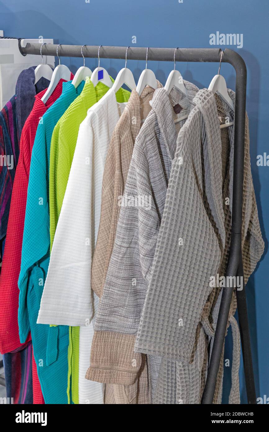 Terry cloth bathrobe hi-res stock photography and images - Alamy