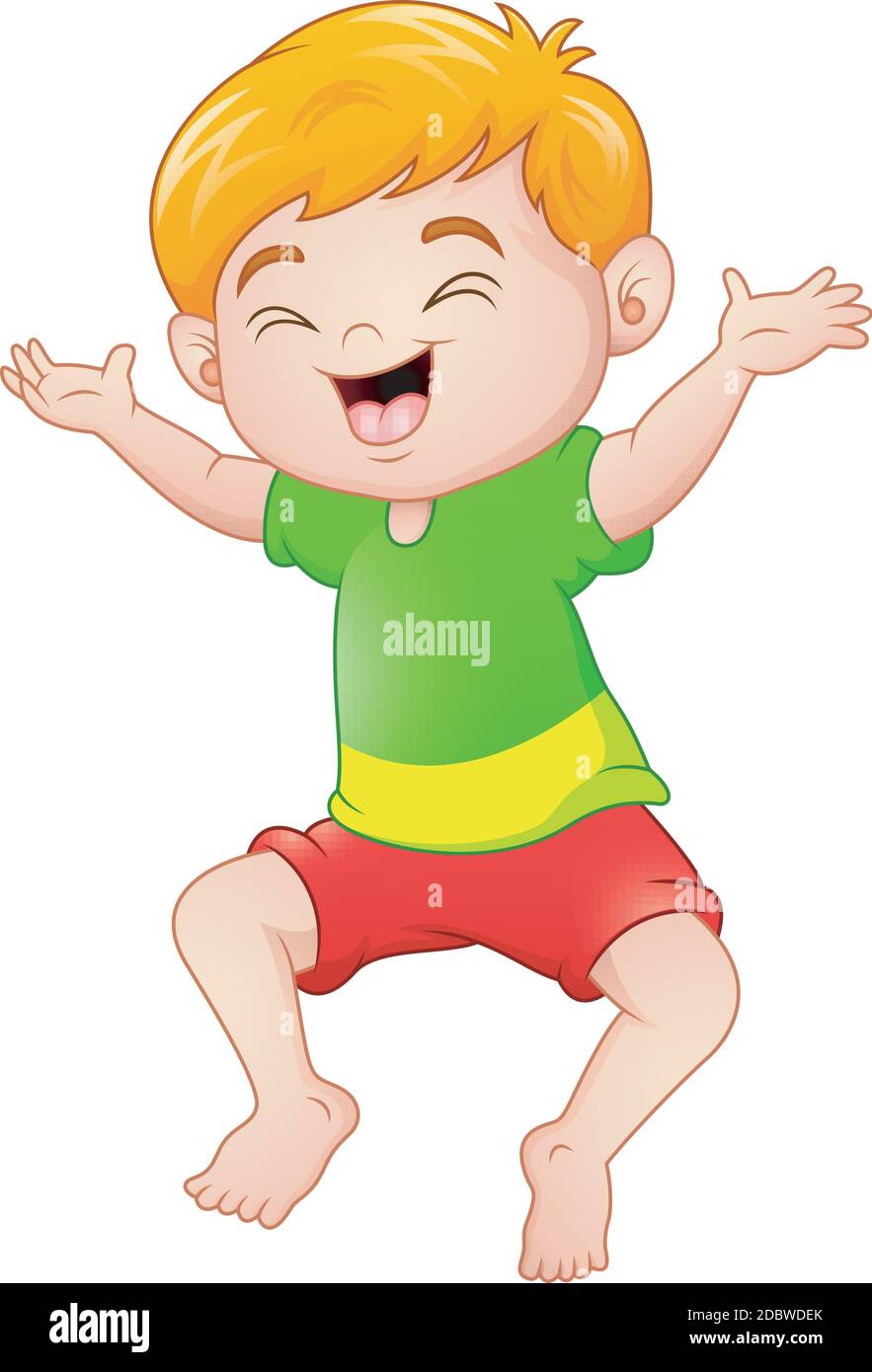 Vector illustration of Happy boy cartoon Stock Vector Image & Art - Alamy