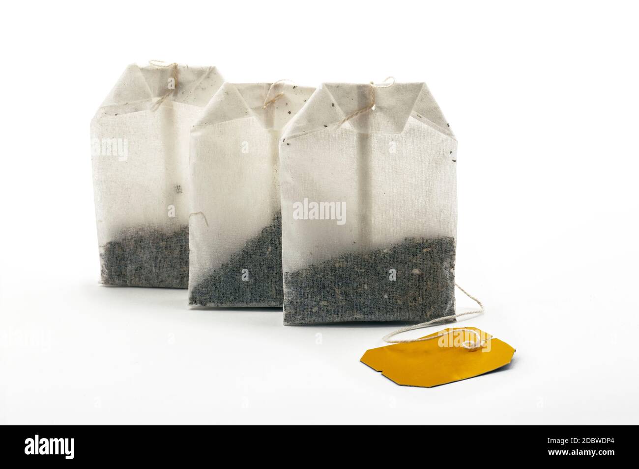Three Herbal Tea Bag over bright background Stock Photo - Alamy