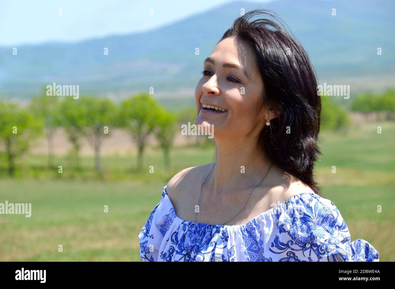 45 year old woman face hi-res stock photography and images - Alamy