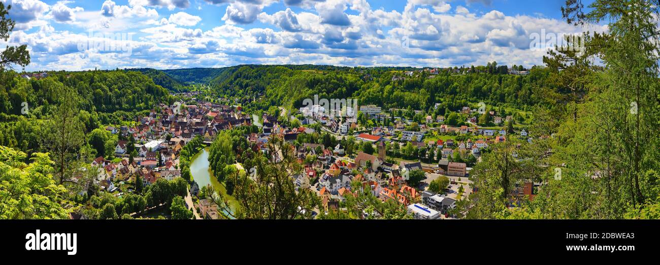 Townscape of Sulz am Neckar from above Stock Photo - Alamy
