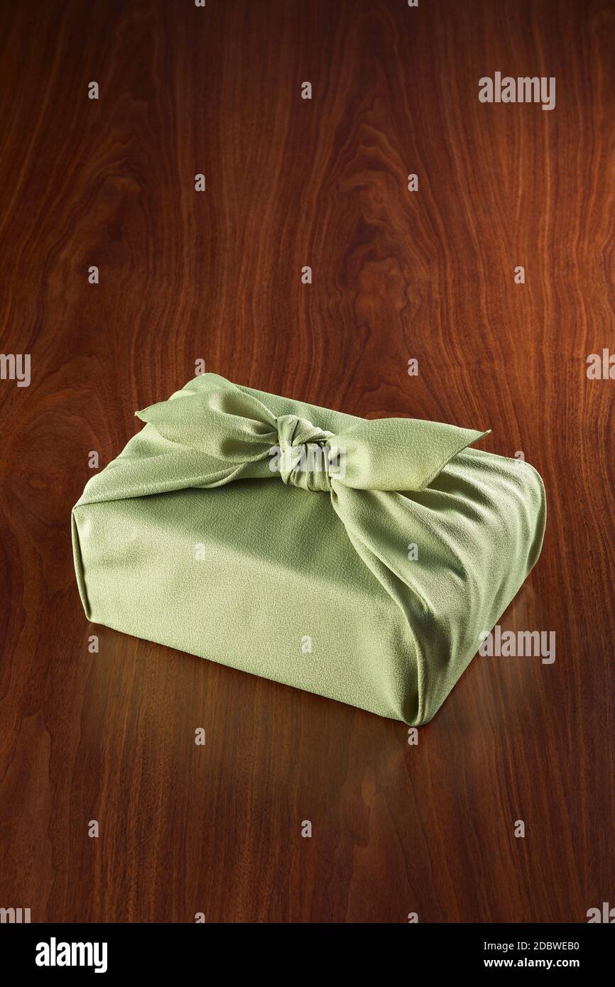 Parcel Wrapped In Japanese Wrapping Cloth Stock Photo - Alamy