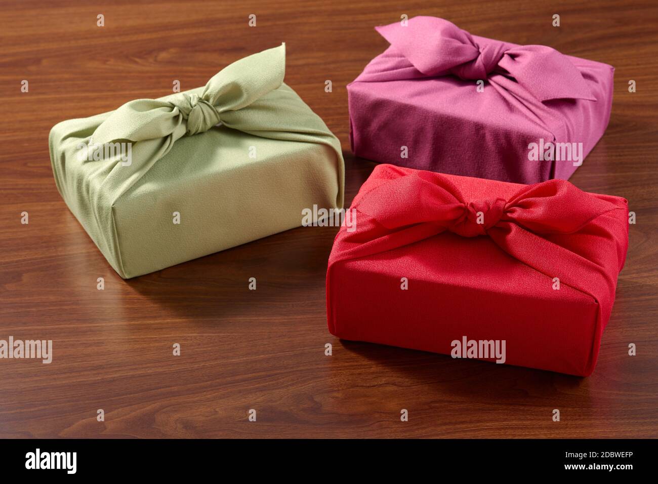 Parcel Wrapped In Japanese Wrapping Cloth Stock Photo - Alamy
