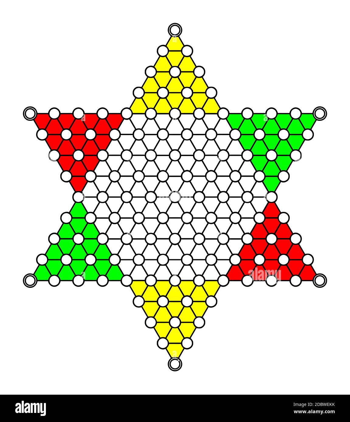 chinese checkers game board illustration Stock Photo - Alamy