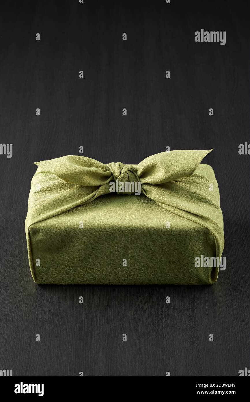 Parcel Wrapped In Japanese Wrapping Cloth Stock Photo - Alamy