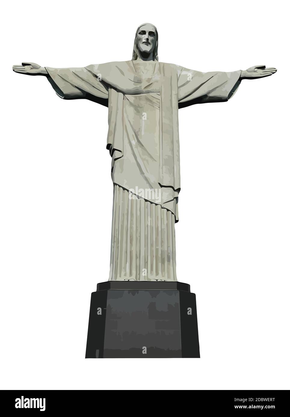Landscape christ redeemer statue Cut Out Stock Images & Pictures - Alamy