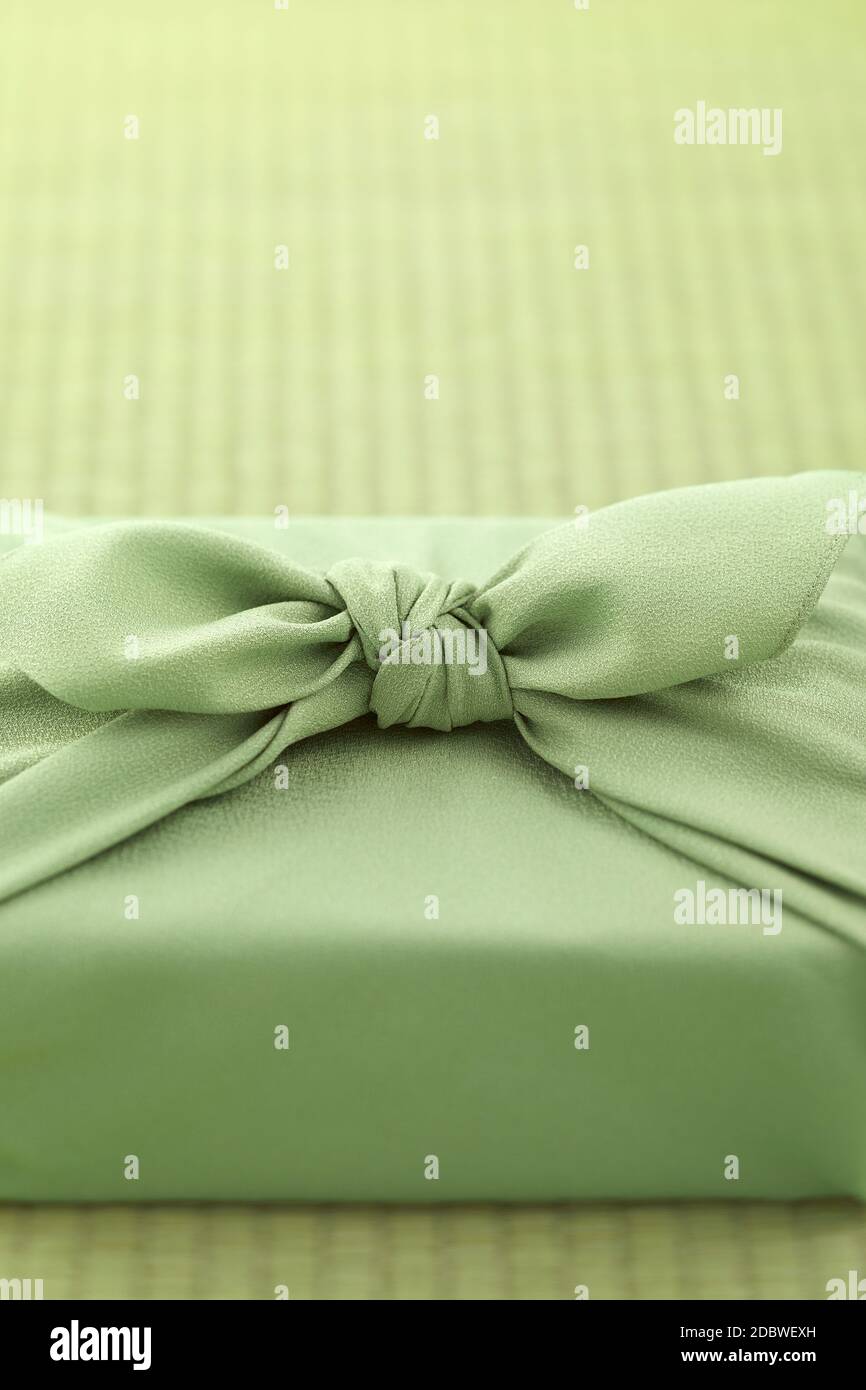 Parcel Wrapped In Japanese Wrapping Cloth Stock Photo - Alamy