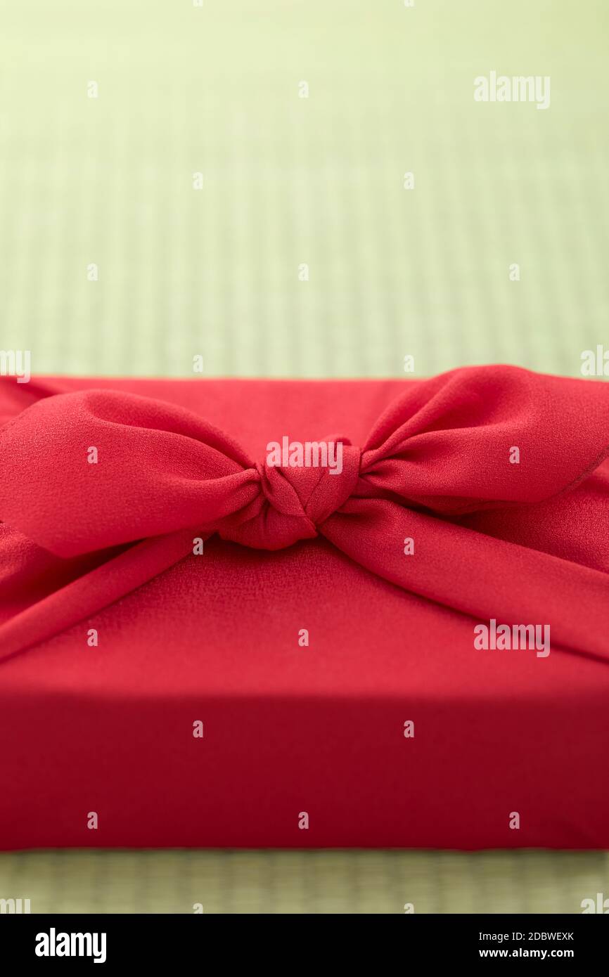 Parcel Wrapped In Japanese Wrapping Cloth Stock Photo - Alamy