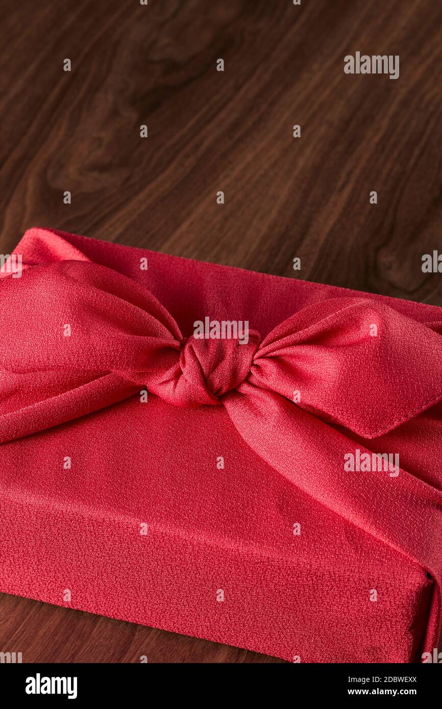 Parcel Wrapped In Japanese Wrapping Cloth Stock Photo - Alamy