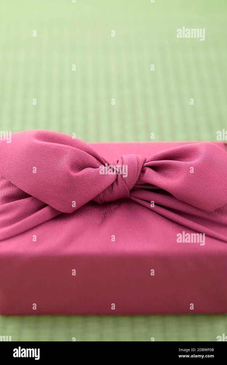 Parcel Wrapped In Japanese Wrapping Cloth Stock Photo - Alamy