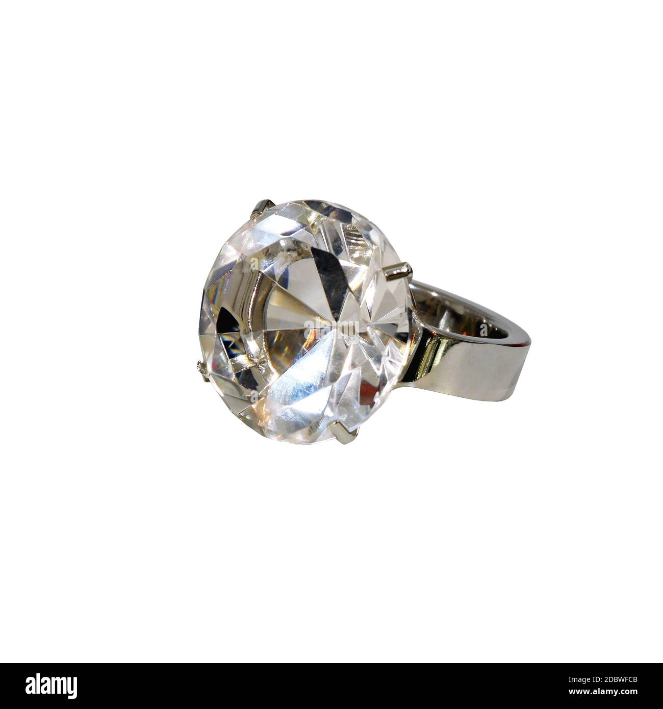 Big diamond ring isolated included clipping path Stock Photo - Alamy