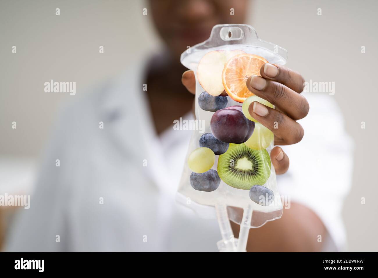 IV Drip Vitamin Infusion Therapy Saline Bag Stock Photo - Alamy