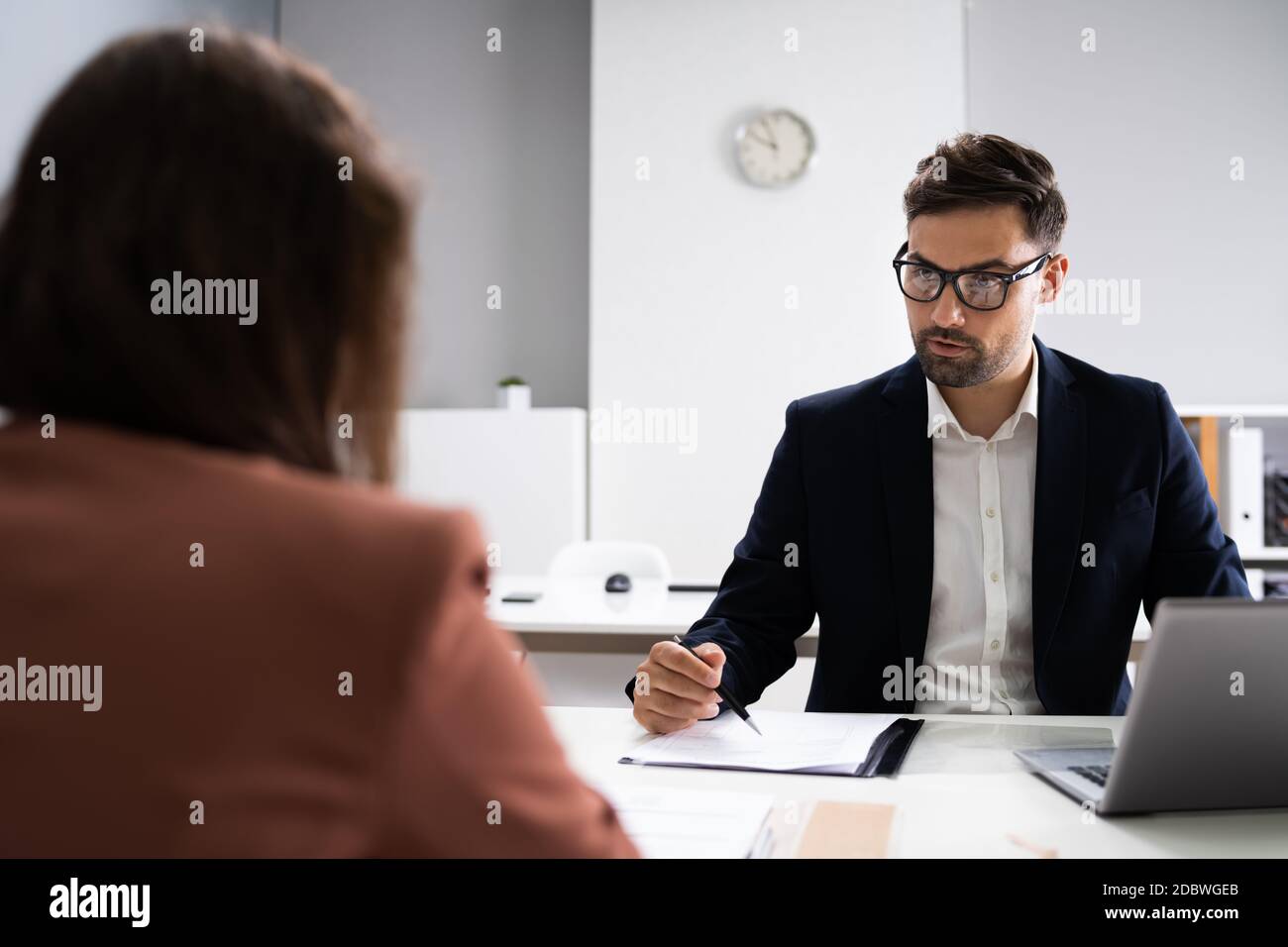 Recruiter talking hi-res stock photography and images - Alamy