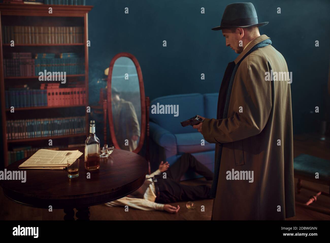 Police investigation room mirror hi-res stock photography and images ...