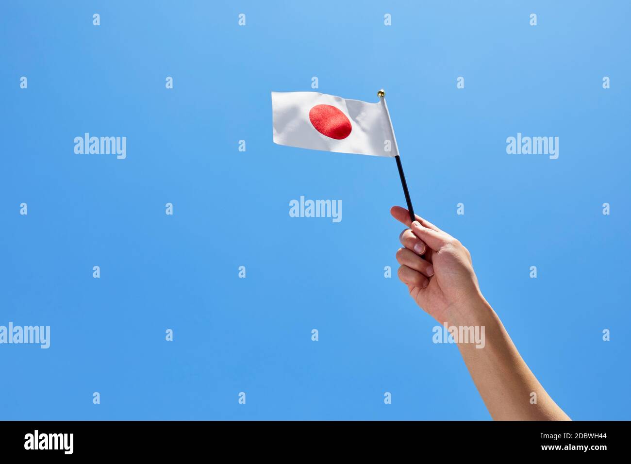 Hand With Japanese Flag Stock Photo - Alamy
