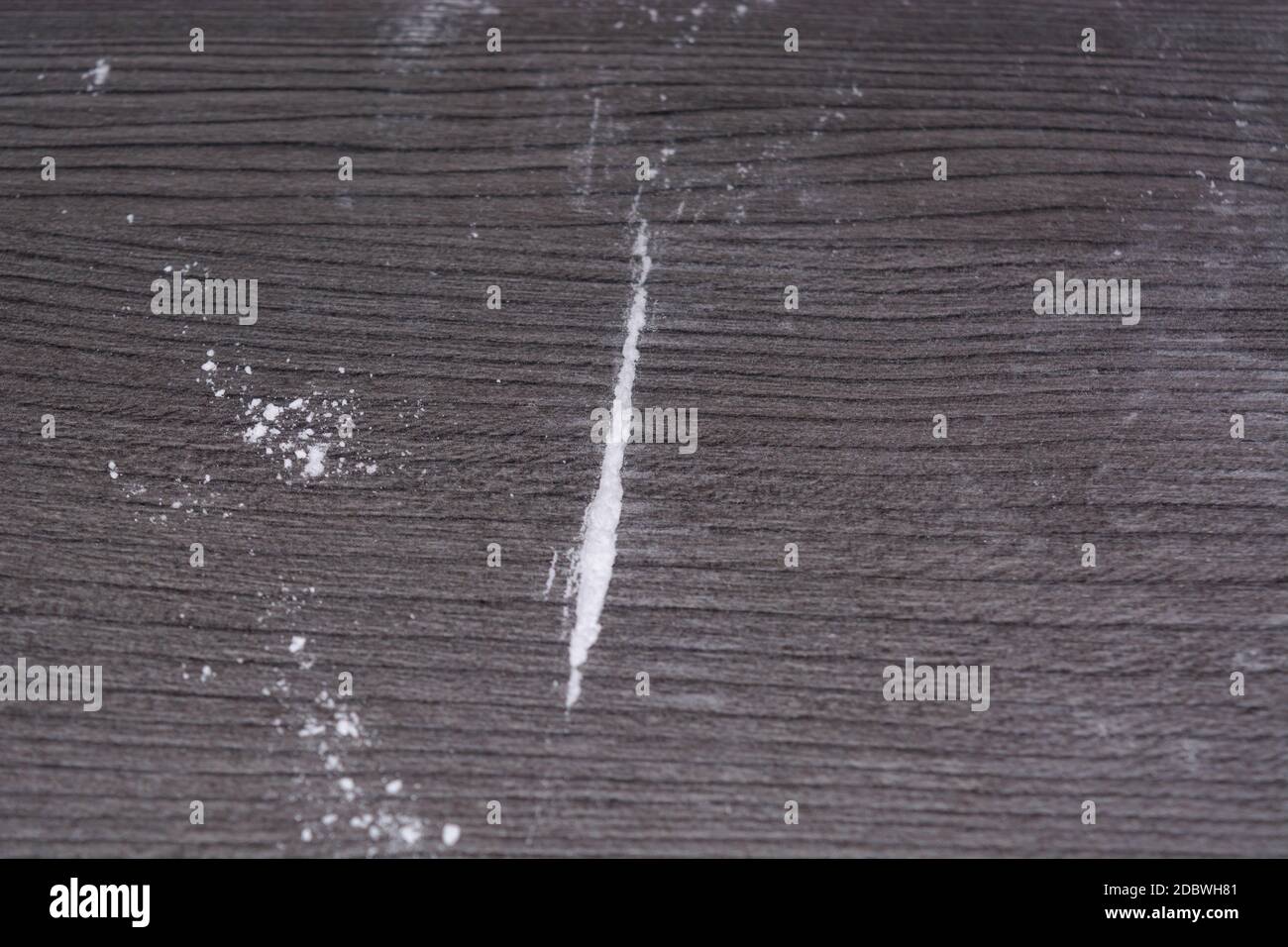 Substance abuse, drug use and sniffing cocaine powder, close-up Stock ...