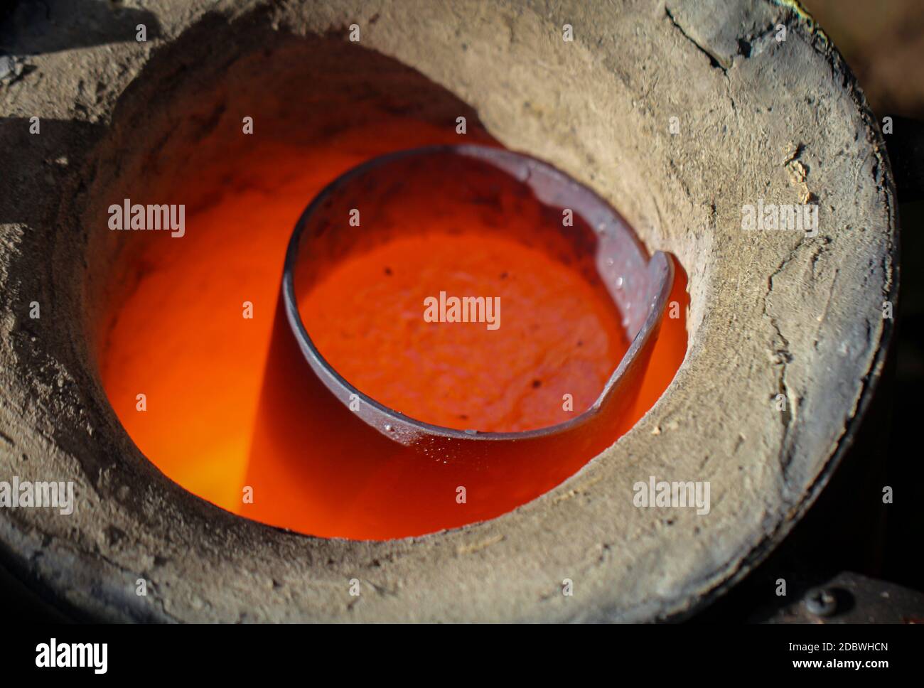 Melted copper furnace hi-res stock photography and images - Alamy