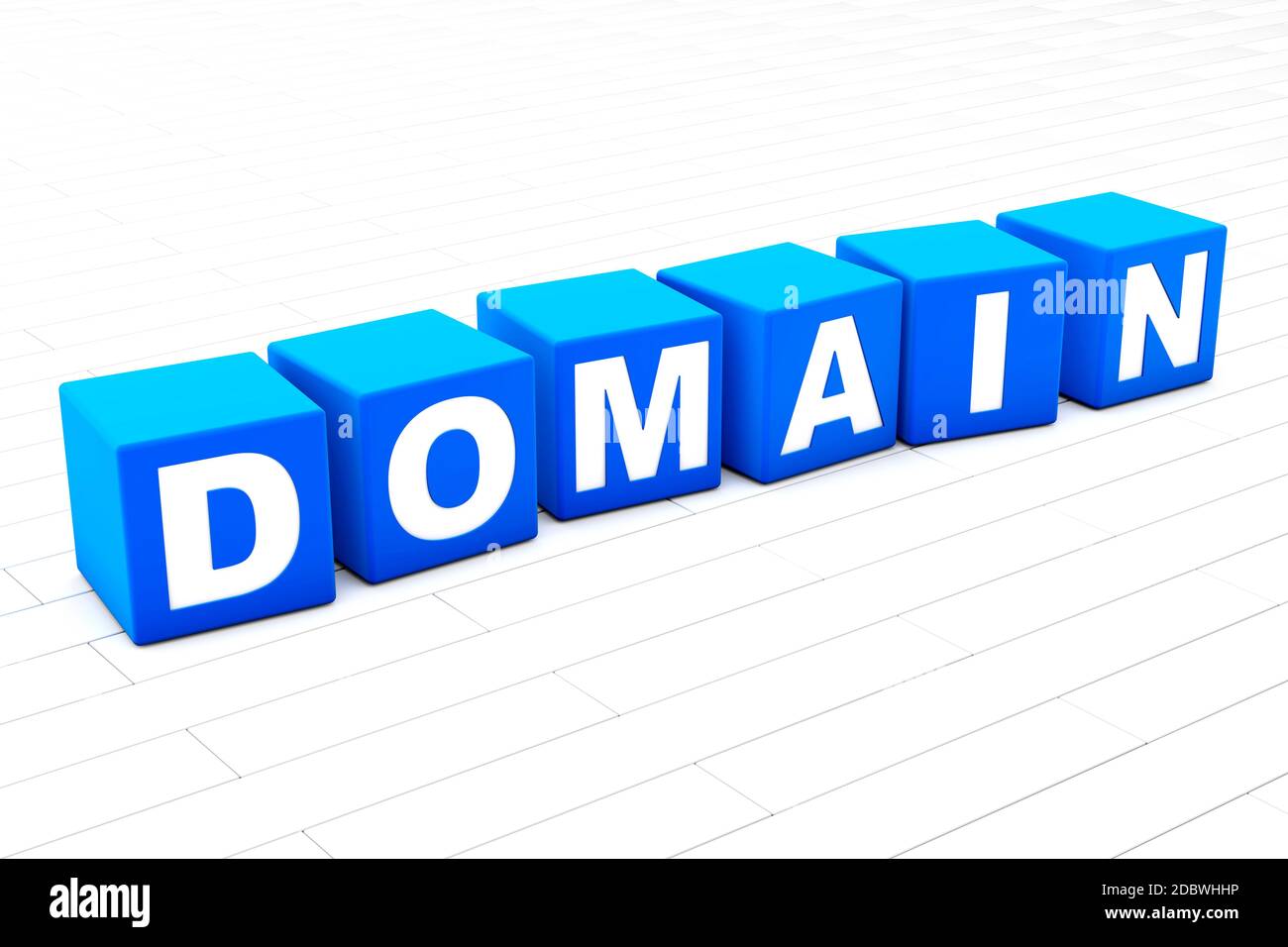 3D rendered illustration of the word Domain Stock Photo - Alamy