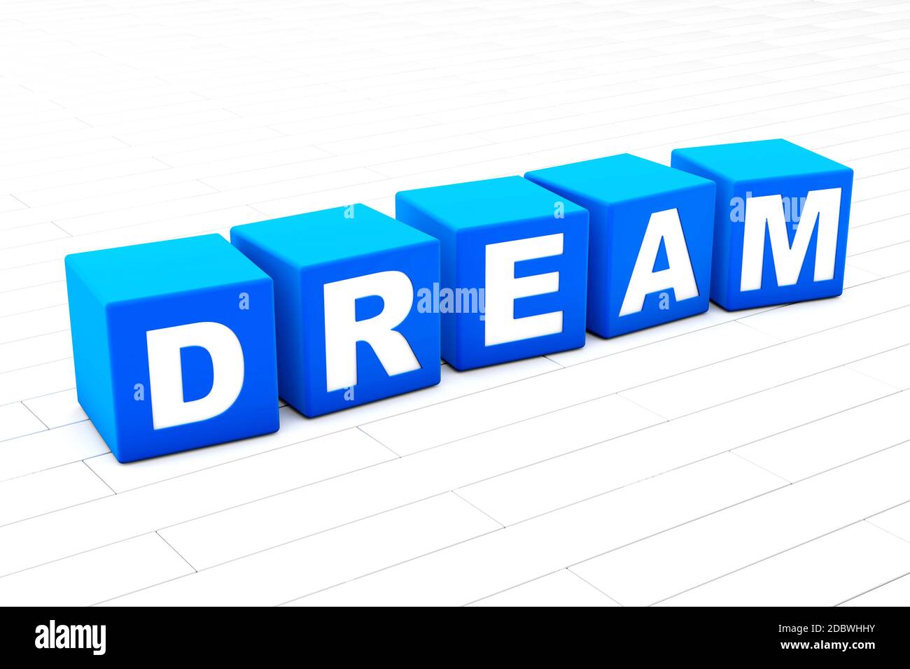 3D rendered illustration of the word Dream Stock Photo - Alamy