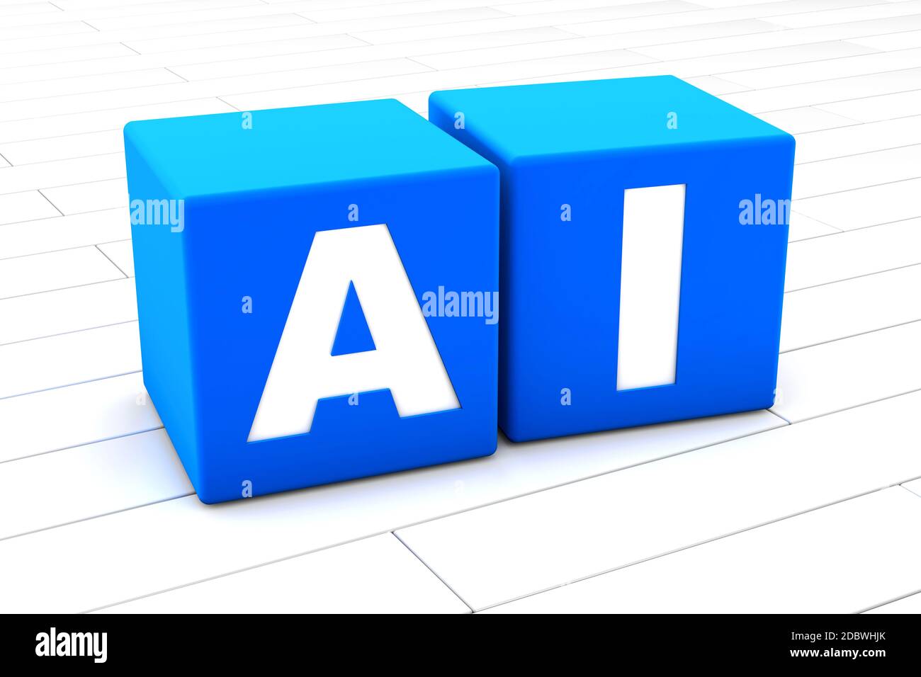 3D rendered illustration of the word AI standing for Artificial ...