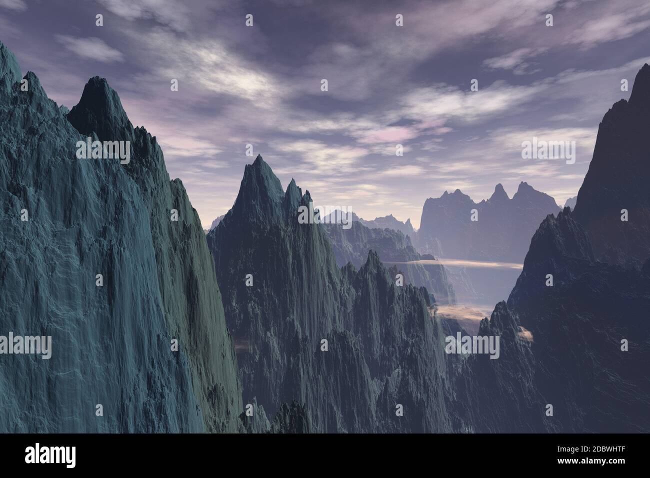 3D rendered Illustration of a Alien World Stock Photo - Alamy