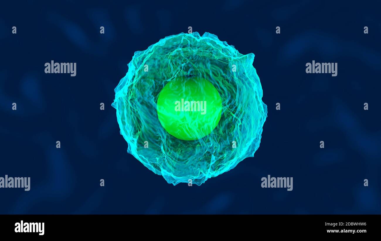3D Illustration of a living cell Stock Photo - Alamy