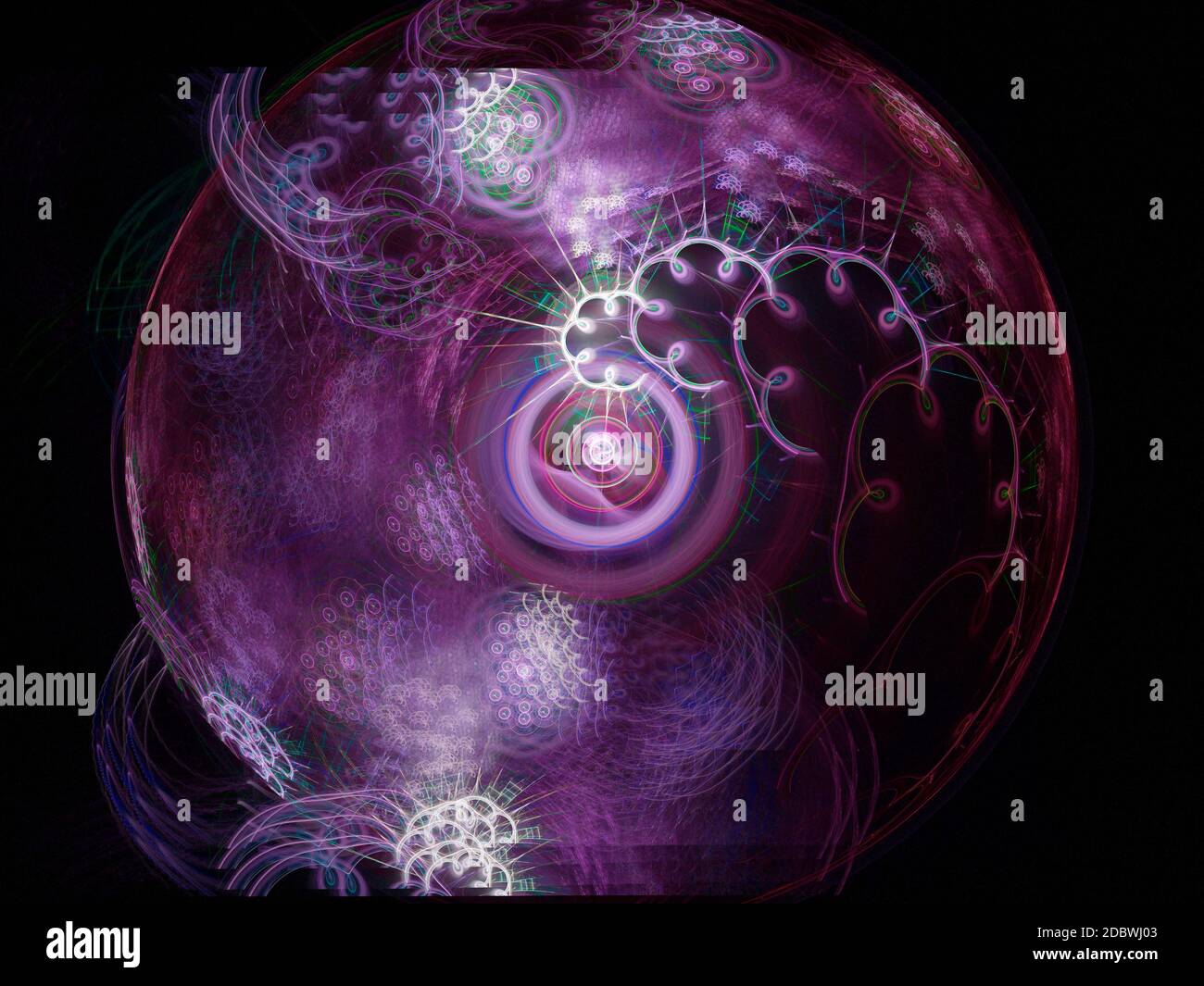 A abstract fractal background created using the recursive fractal flame ...