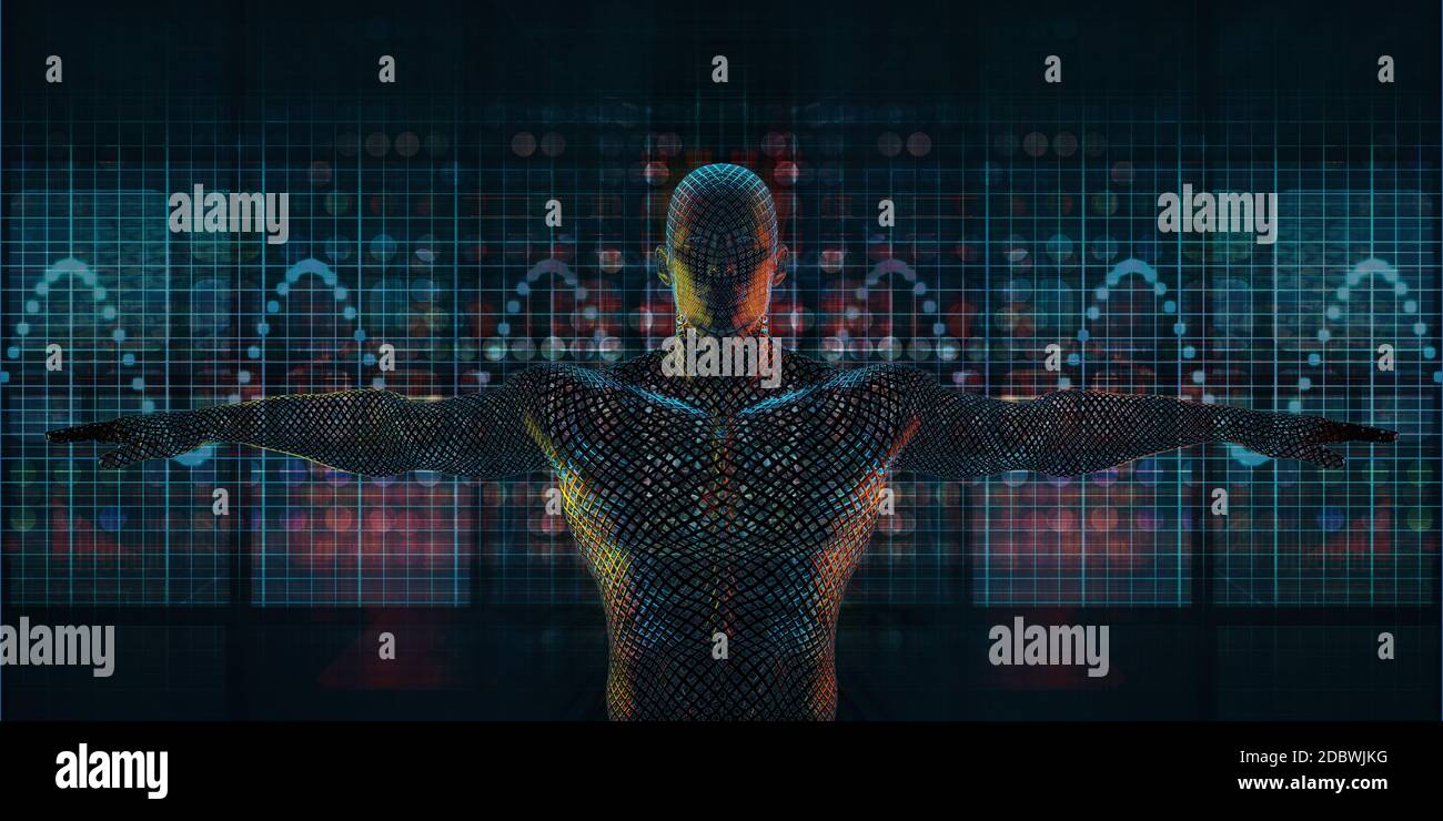 Advanced Technology Manufacturing Research Center with Robot Concept ...