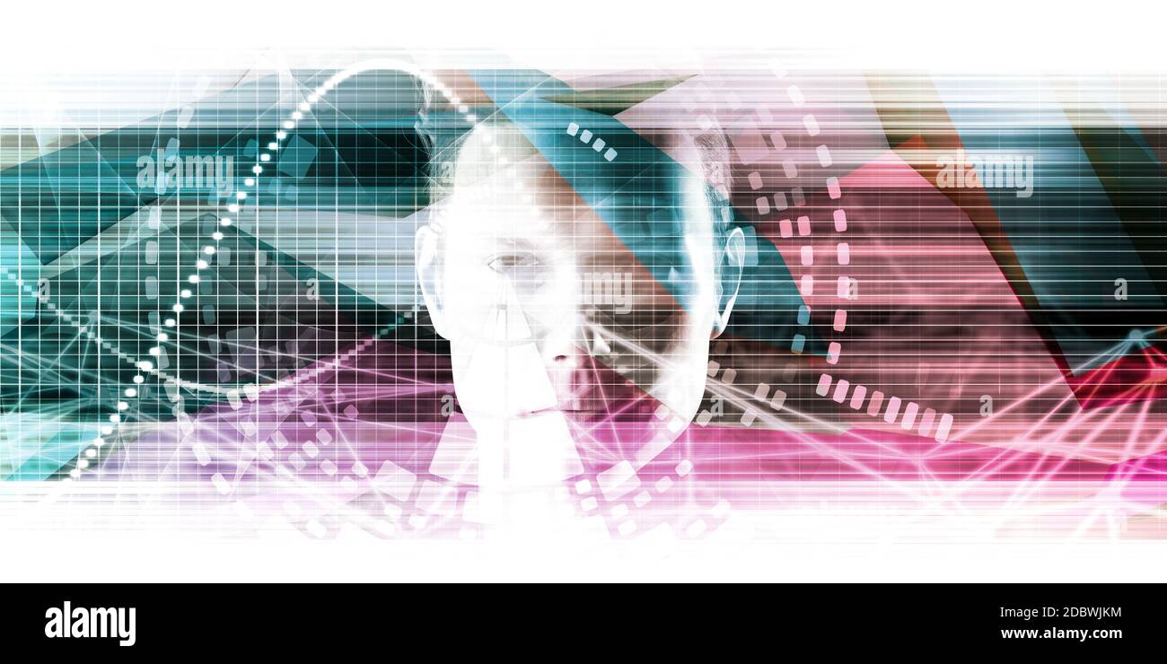 Virtual Science And Research Development As Art Stock Photo - Alamy