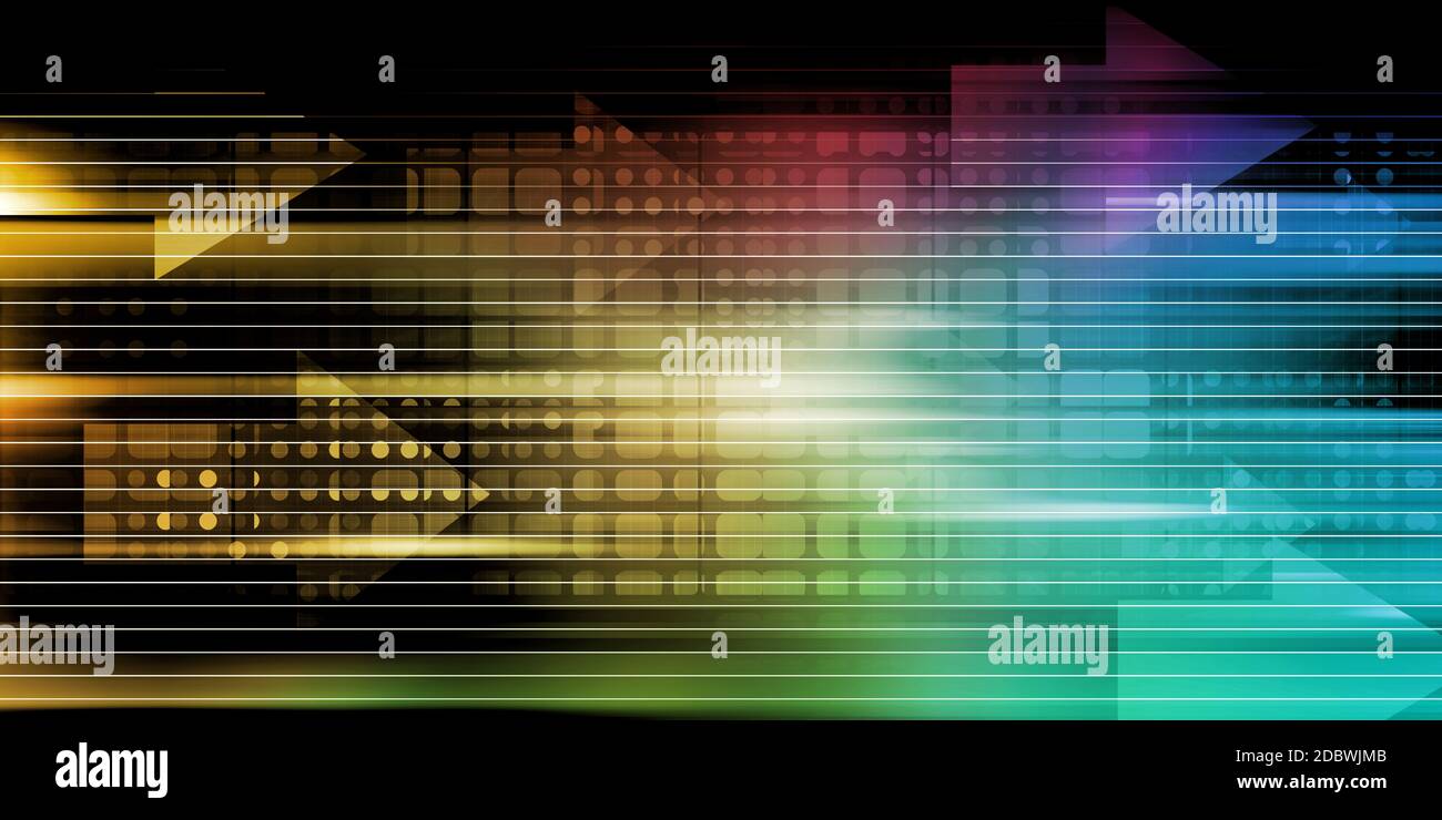 Virtual Background with Futuristic Abstract Concept Art Stock Photo - Alamy