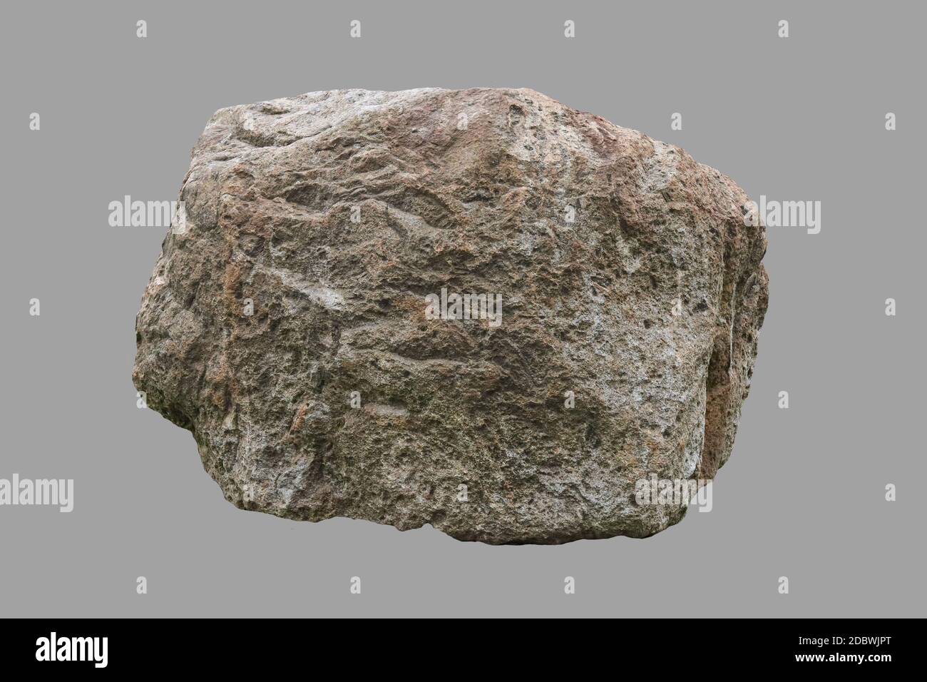 Huge cobblestone on an isolated gray background Stock Photo - Alamy